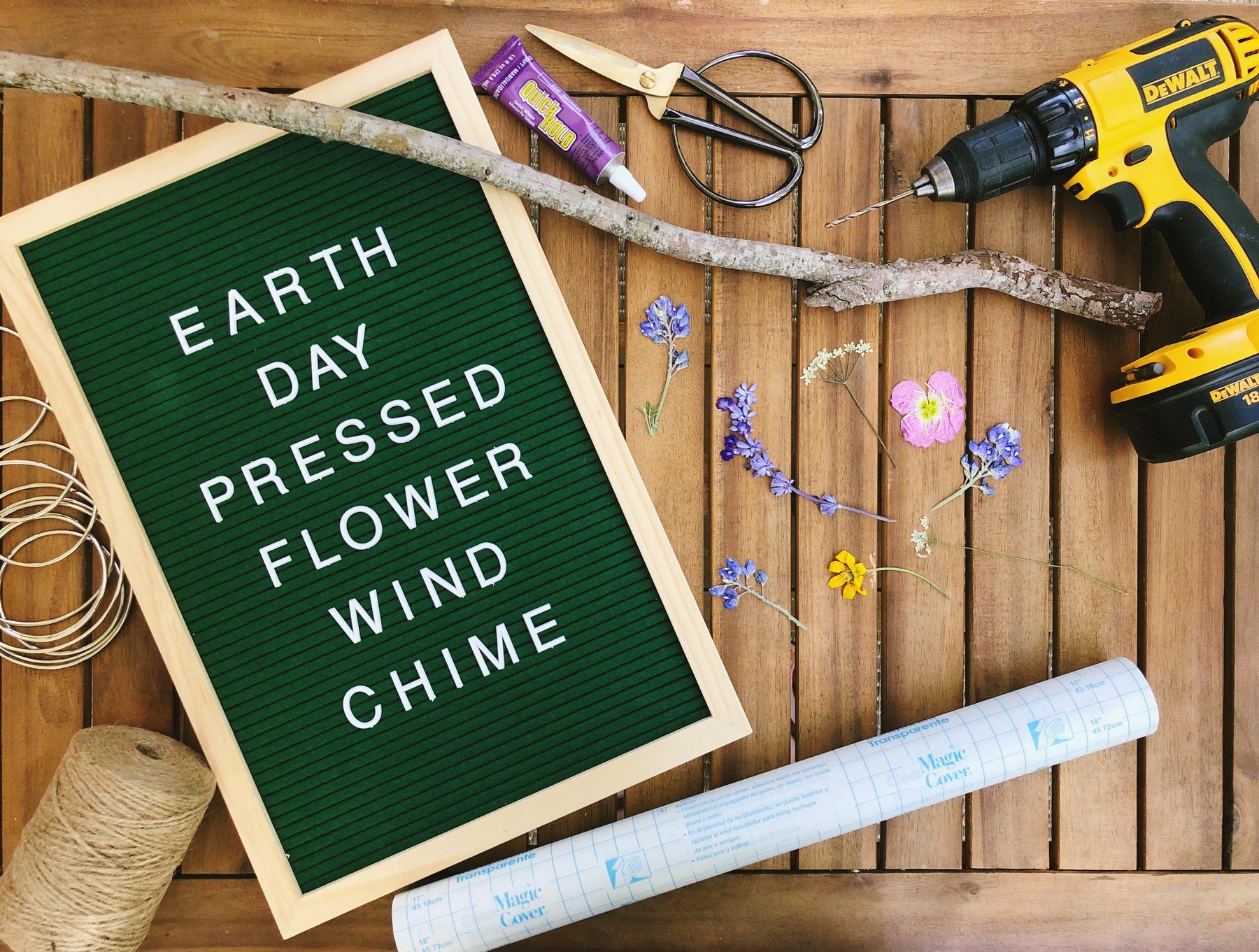 Earth Day DIY | Pressed Flower Wind Chime - Nature Supply Co